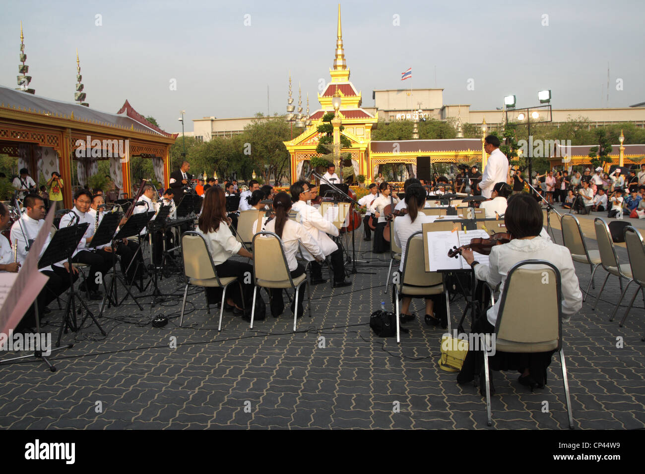 Thai band performing at The Funeral Temple of Princess Bejaratana ...