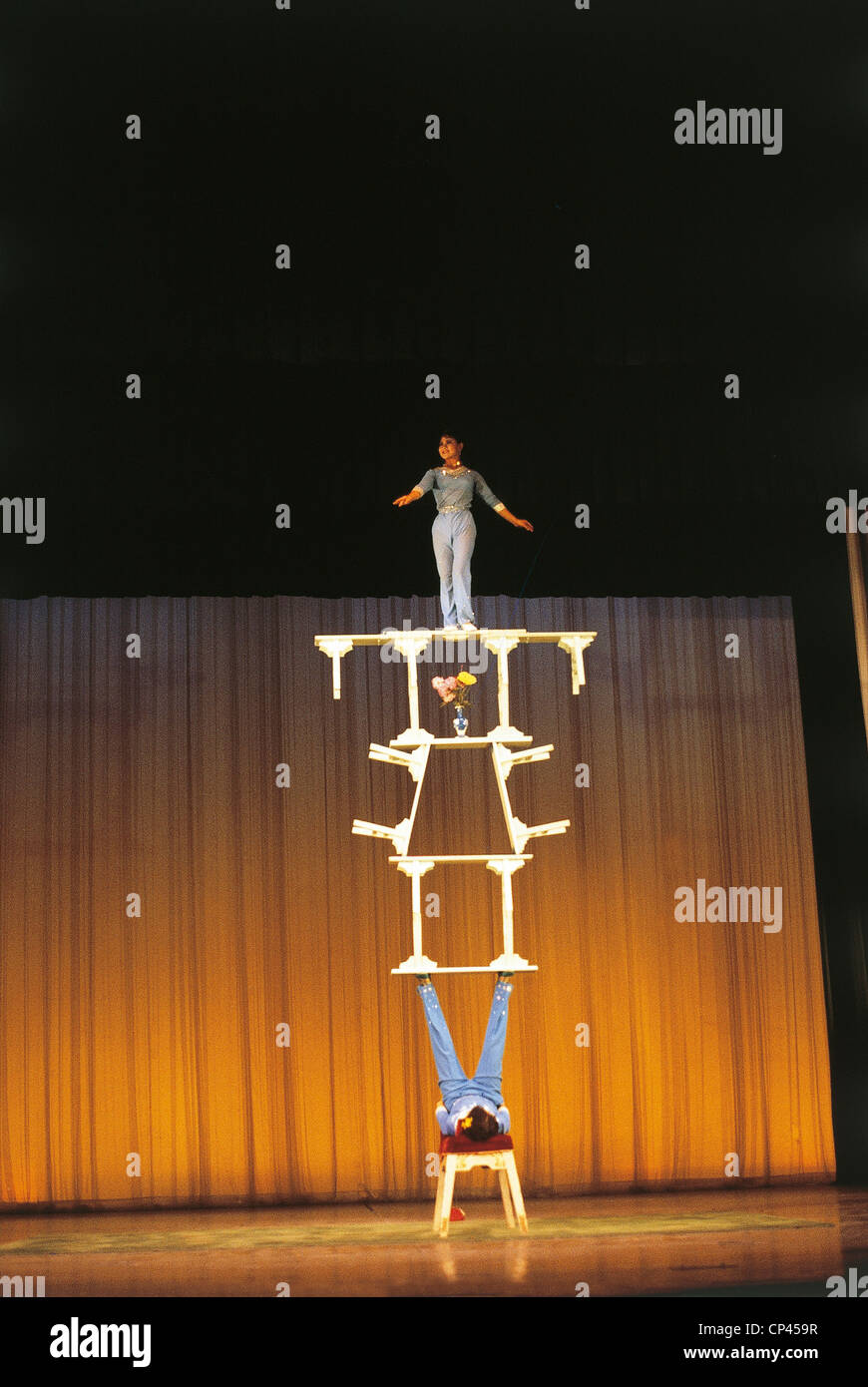 THE CIRCUS SHOW BEIJING CHINA Aerobatic Stock Photo - Alamy