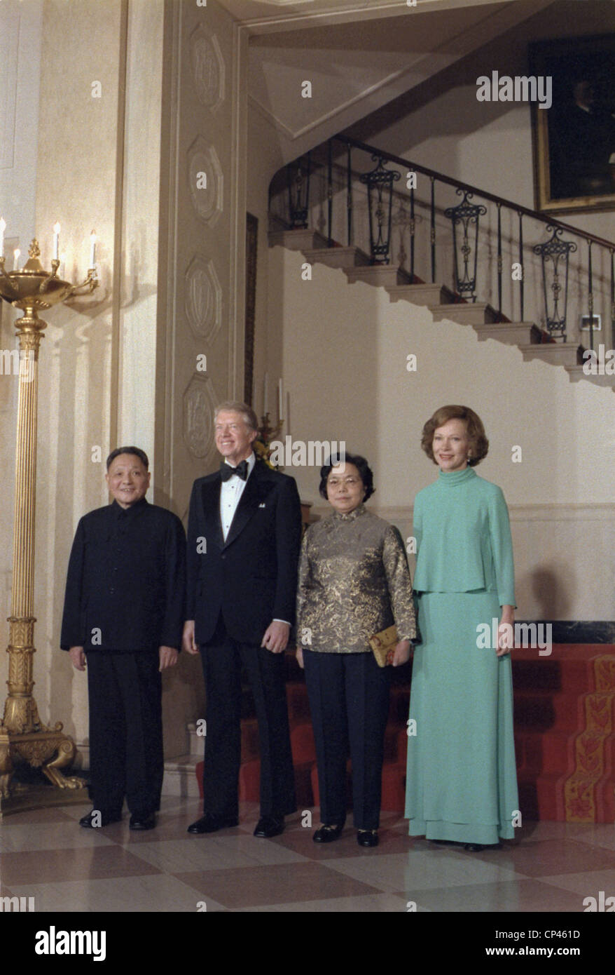 Deng Xiaoping Jimmy Carter Madame Zhuo Lin Deng's wife and Rosalynn ...