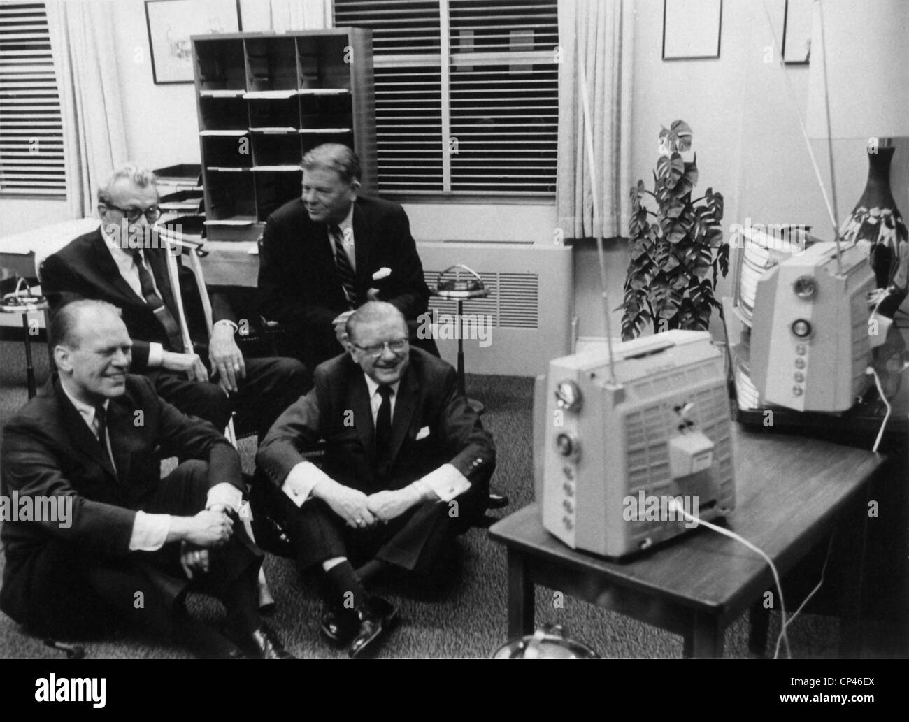Republican House Minority Leader Gerald Ford Senator Everett Dirksen ...