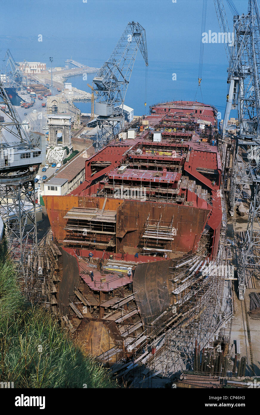 Marche Ancona Shipyard Stock Photo - Alamy