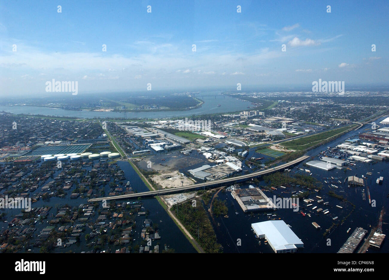 New Orleans neighborhoods flooded as a result of Hurricane Katrina. 80 ...