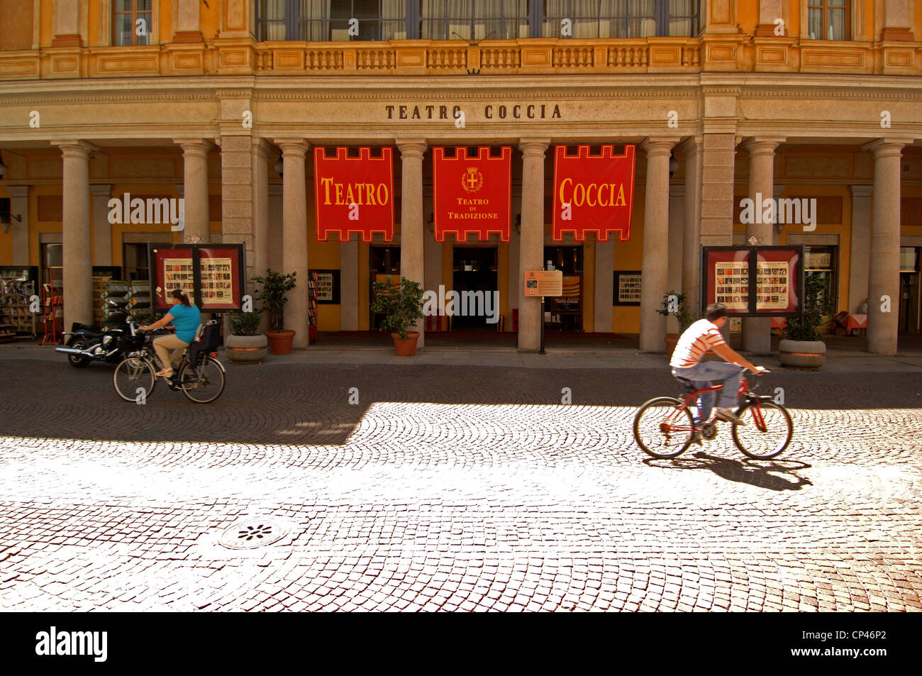 Piedmont - Novara. The facade of the Teatro Coccia (Joseph Oliverio ...