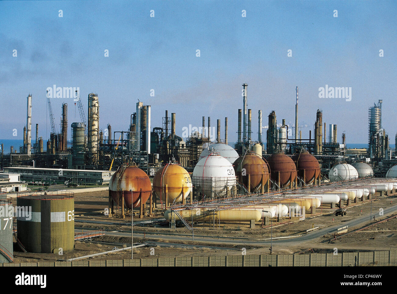 Sardinia Sarroch Petrochemical Complex Stock Photo - Alamy