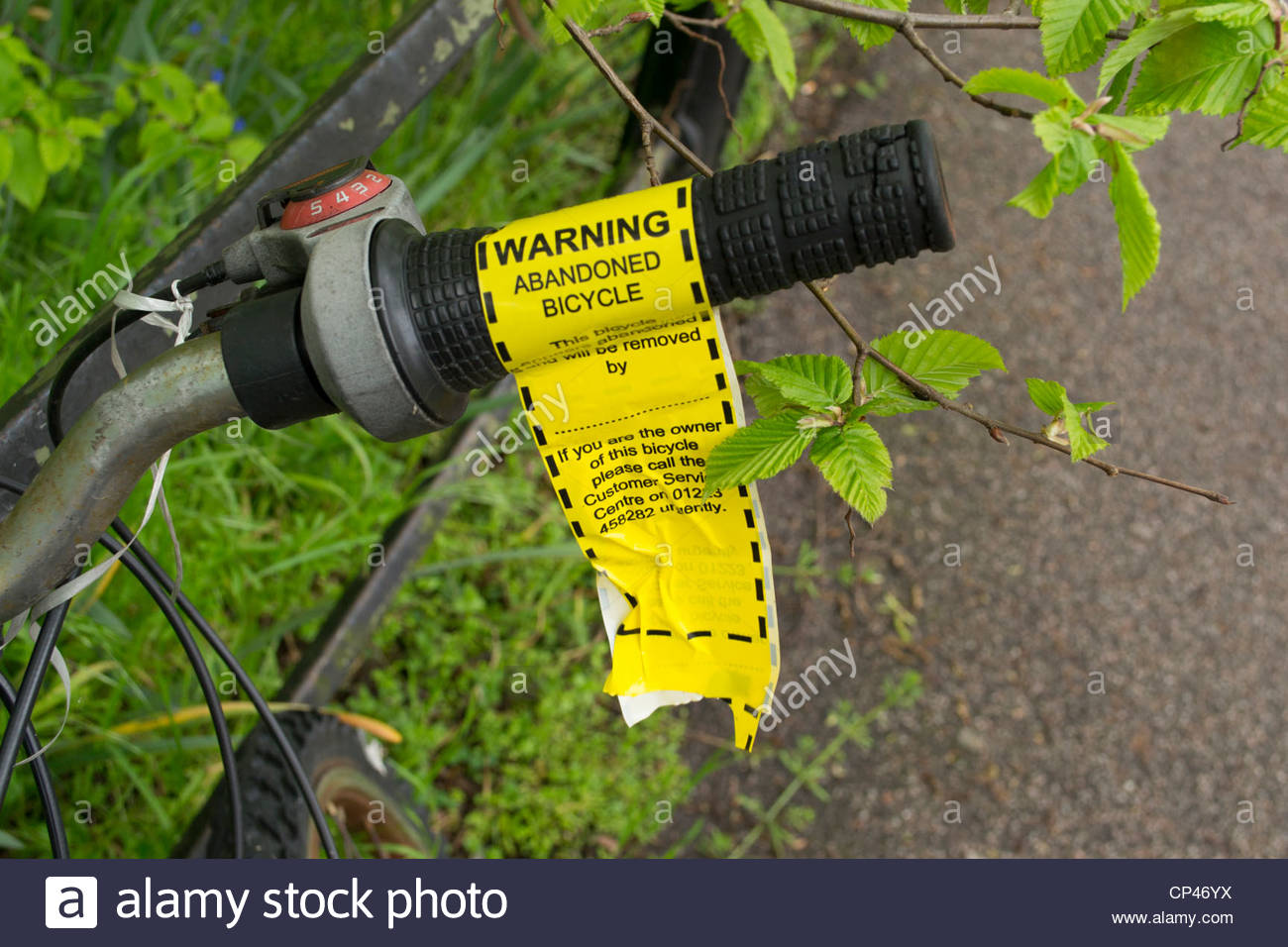 Bike Removal Notice High Resolution Stock Photography and Images - Alamy
