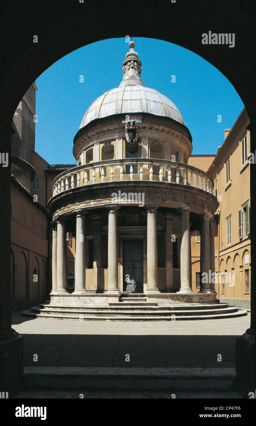 Temple of bramante rome hi-res stock photography and images - Alamy