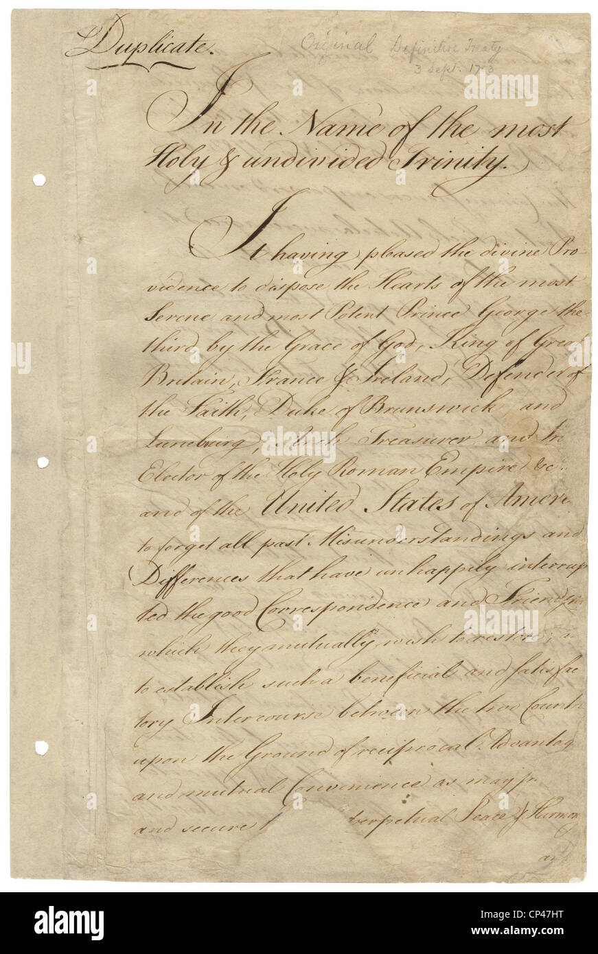 American revolution documents hi-res stock photography and images - Alamy