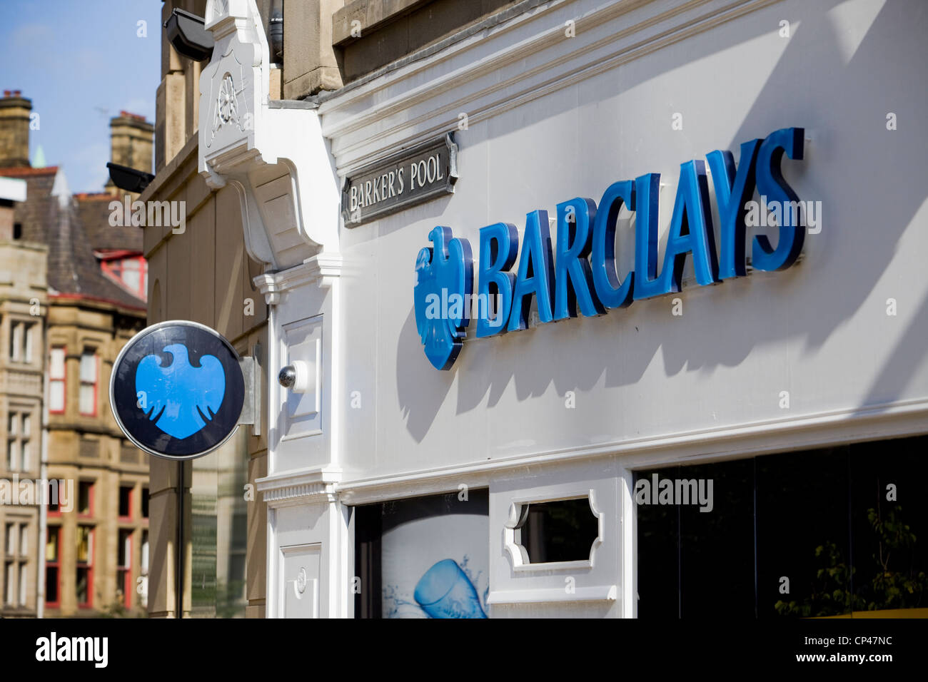 Barclays bank sign logo Sheffield UK Stock Photo - Alamy