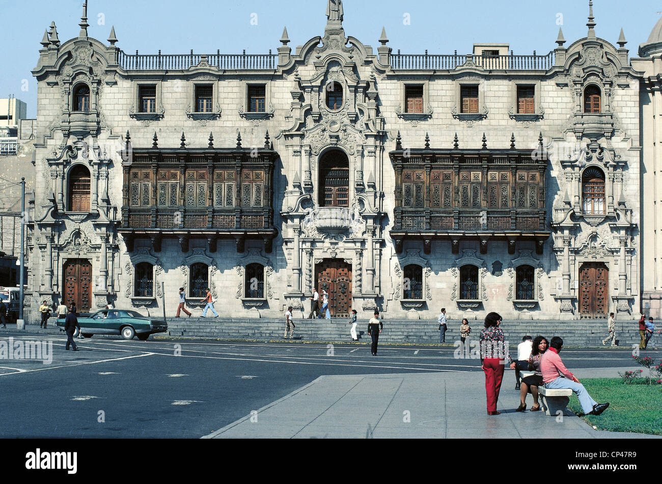 PERU '- Lima, PALAZZO archbishopric Stock Photo - Alamy