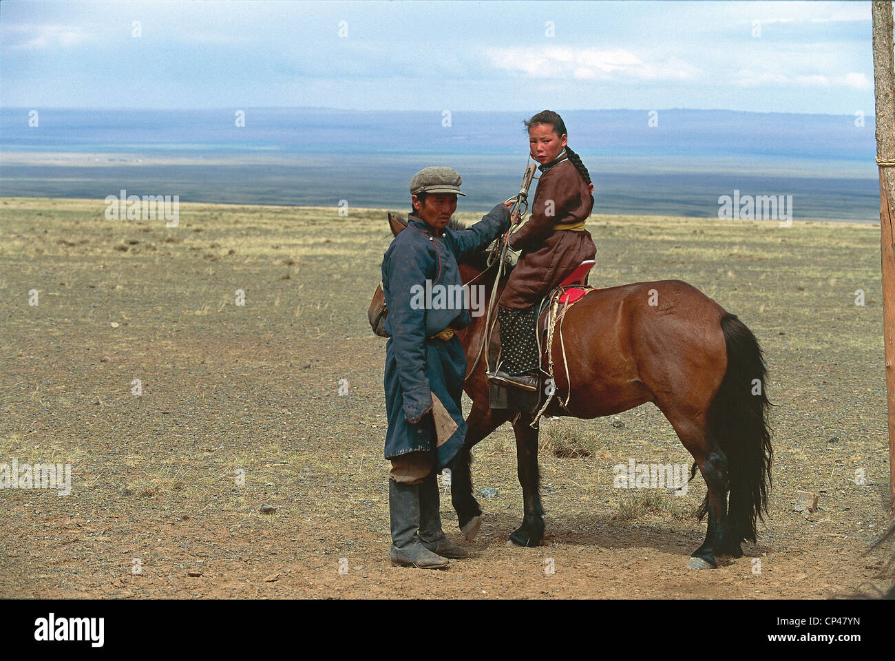 Mongolia - Gobi Region - Nomads Stock Photo - Alamy