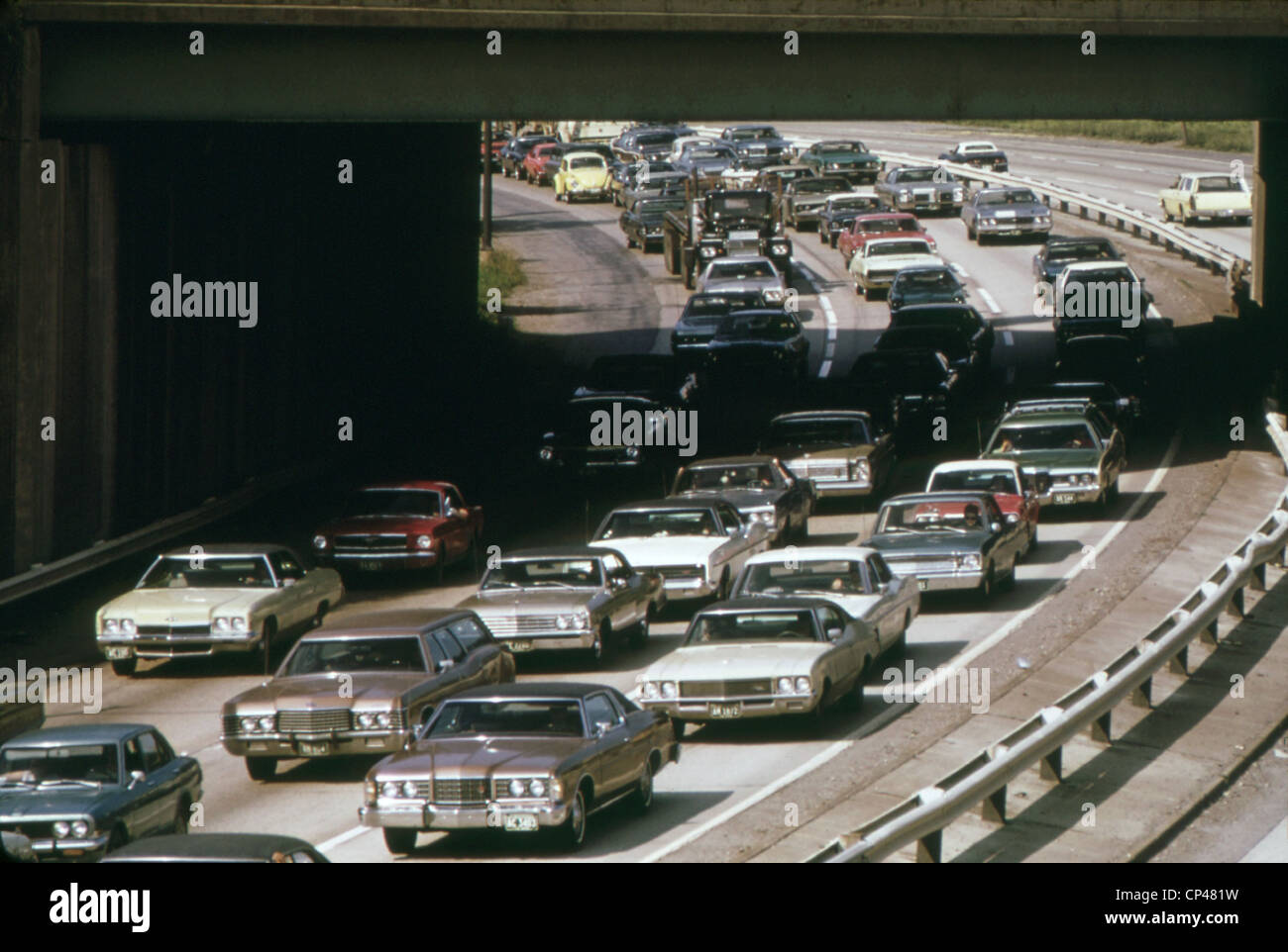 1970s freeway traffic hi-res stock photography and images - Alamy