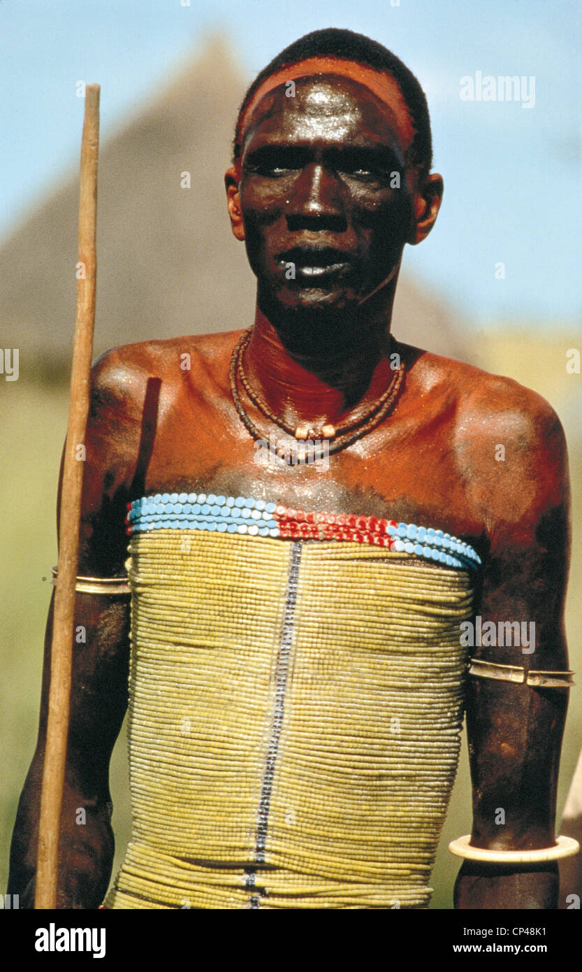 Sudan - Men ethnic Dinka Stock Photo - Alamy