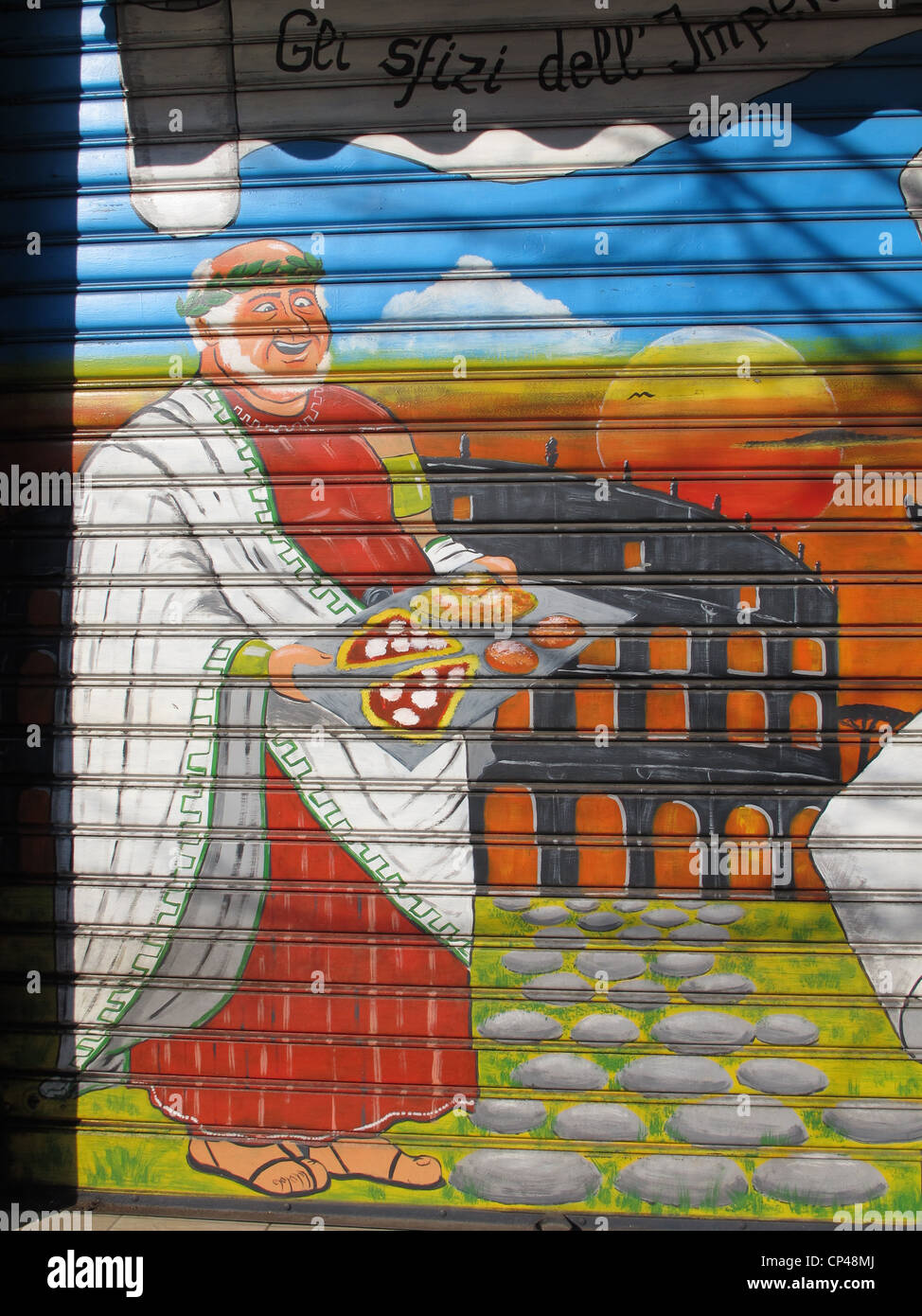 pizza shop front in rome italy Stock Photo - Alamy