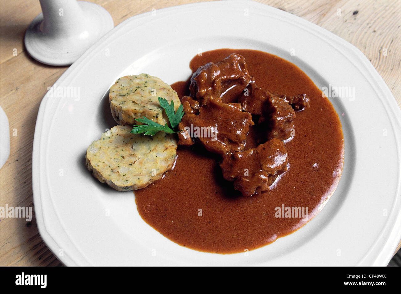 Cuisine: goulash, traditional Austrian dish Stock Photo - Alamy