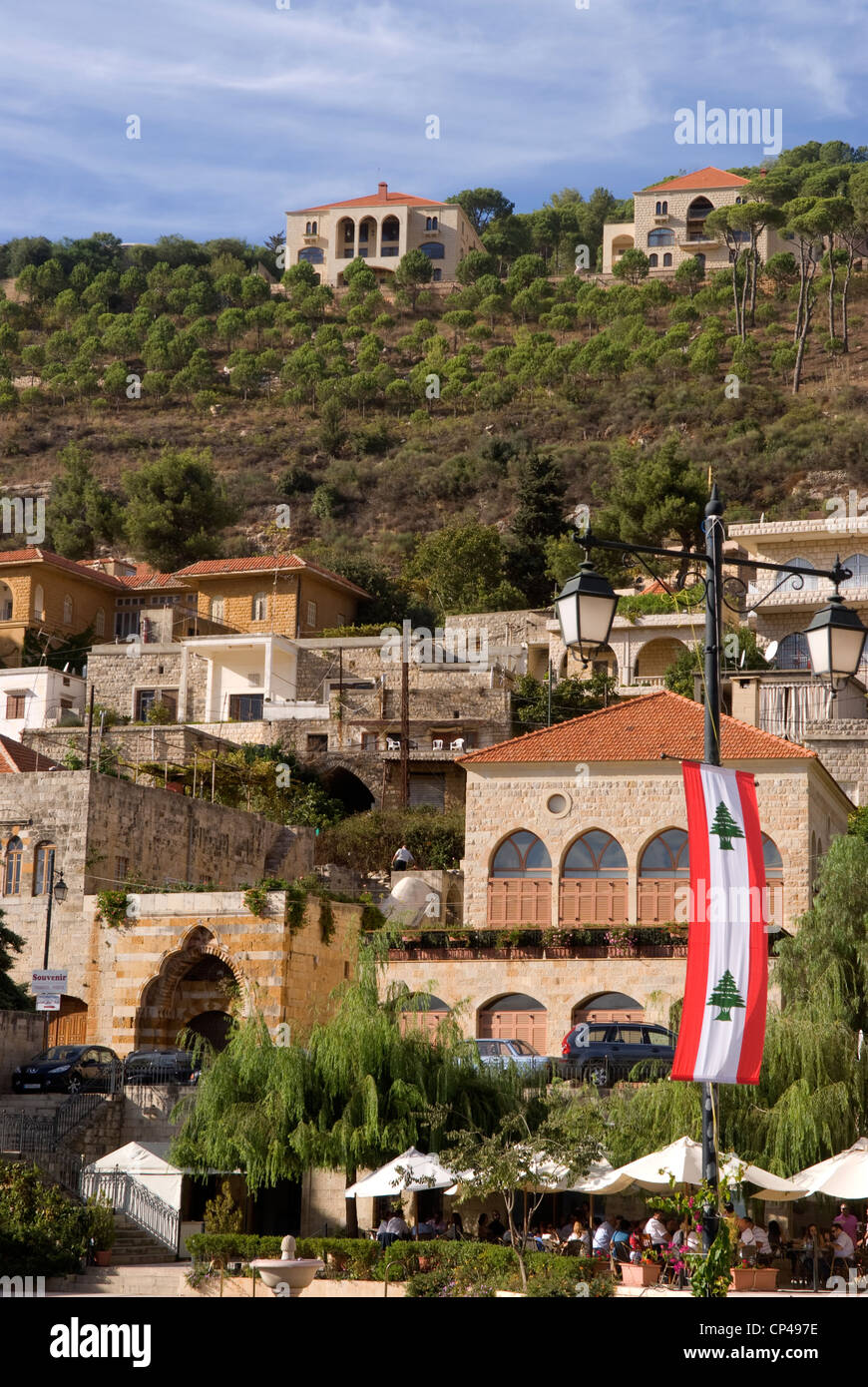 Ottoman era town of Deir al-Qamar, Chouf Mountains, Lebanon Stock Photo ...
