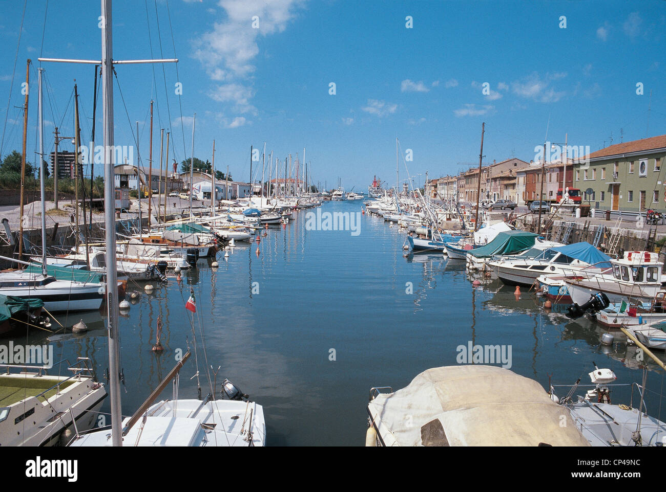 Marche Pesaro PORT CHANNEL Stock Photo - Alamy