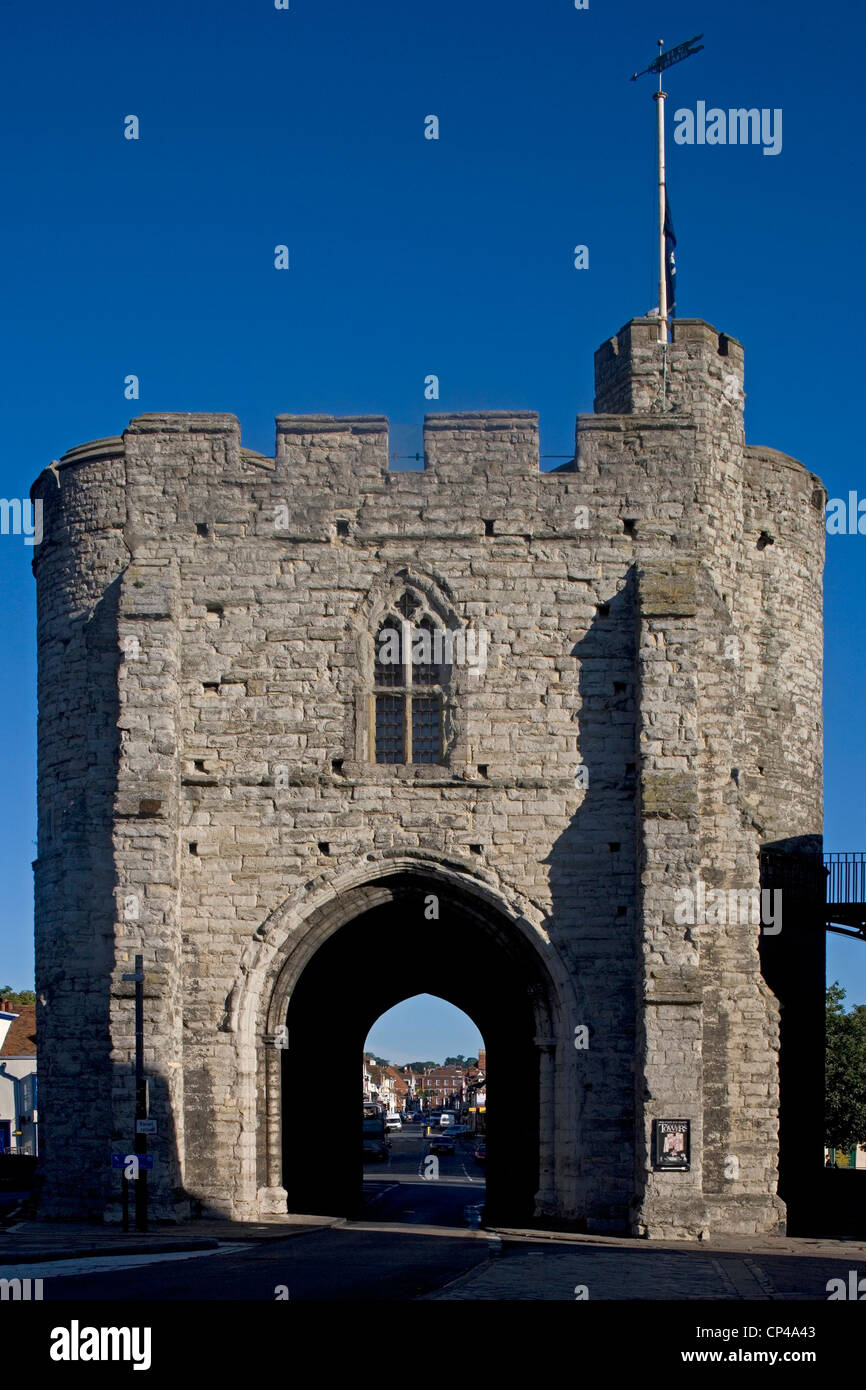 United Kingdom England Kent Canterbury. gateway to west, only surviving ...