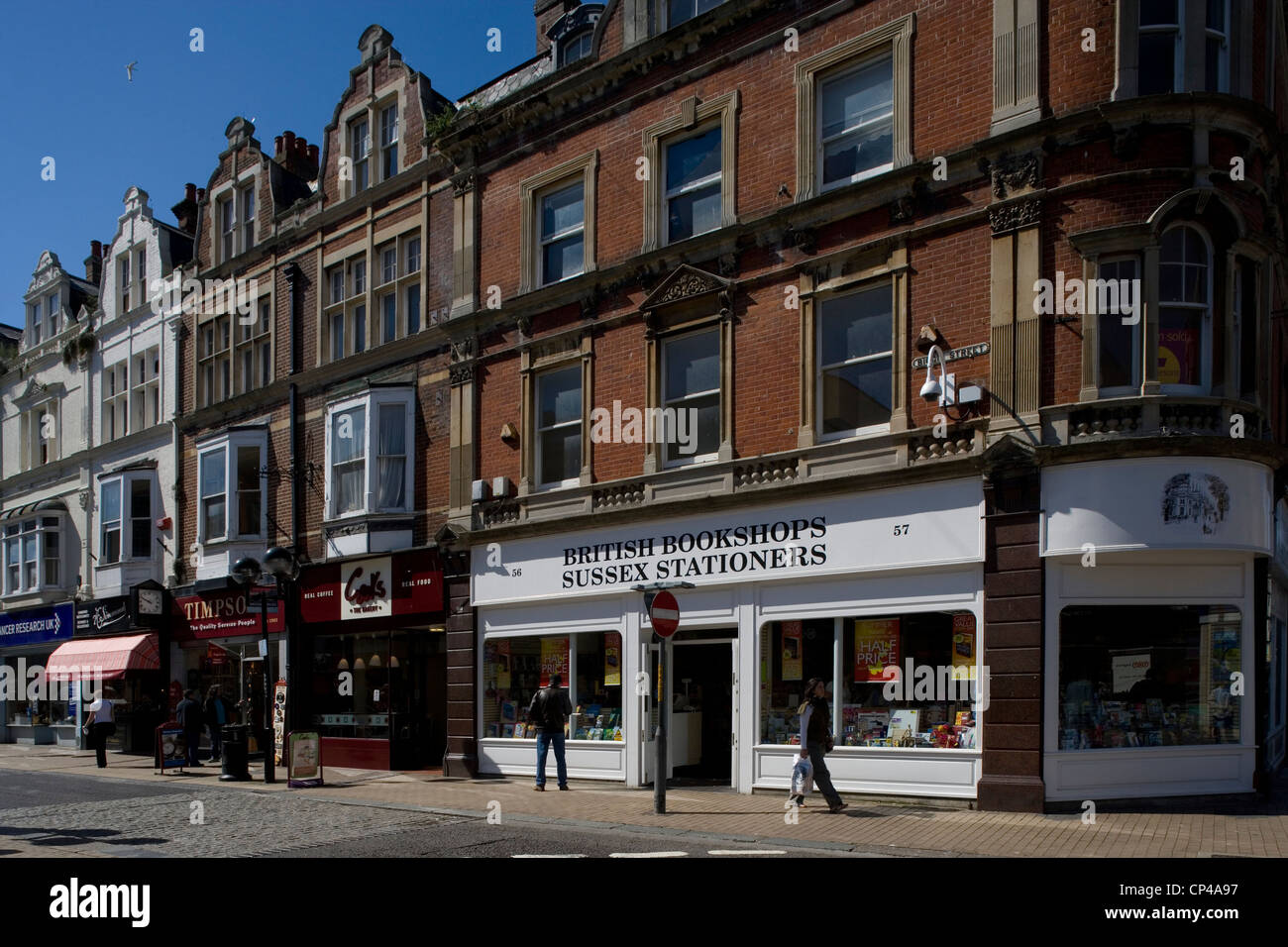 United Kingdom - England - Kent - Dover. Street with shops and ...