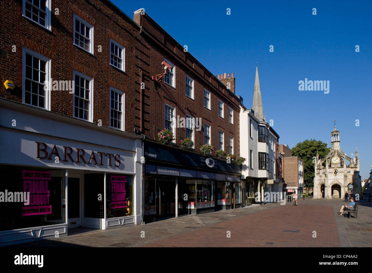 United Kingdom England West Sussex Chichester. Shopping street in ...