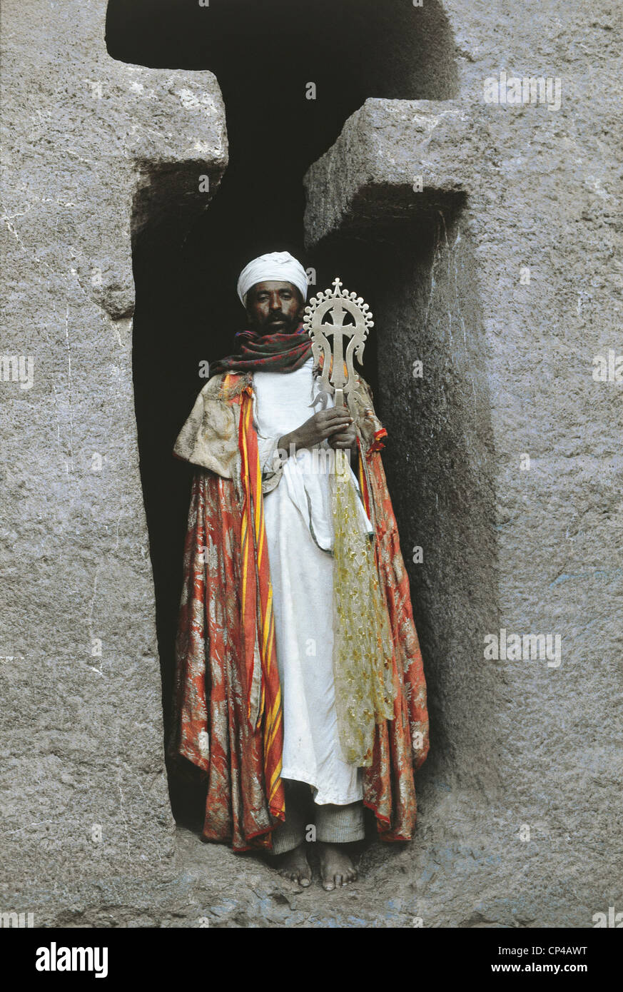 Ethiopian Coptic Priest Stock Photo - Alamy