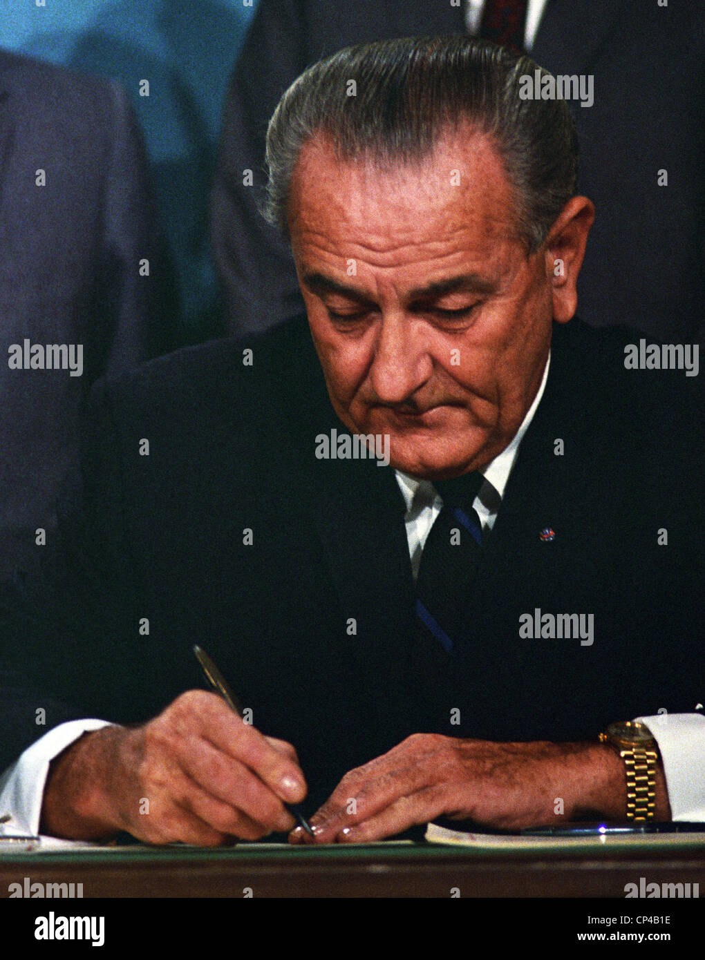 LBJ's Great Society programs. President Lyndon Johnson signing of ...