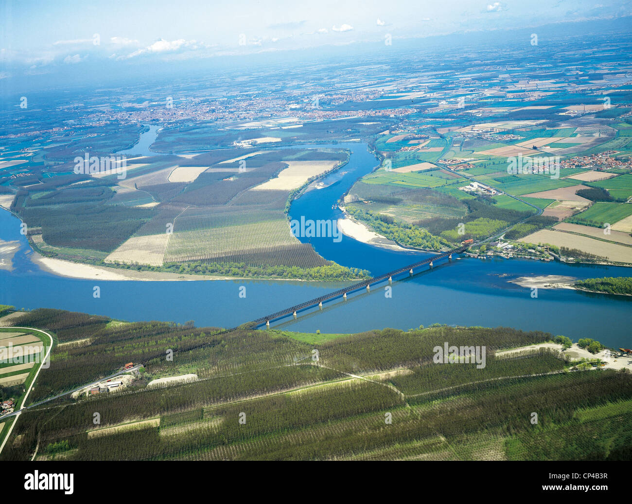 Po river confluence hi-res stock photography and images - Alamy