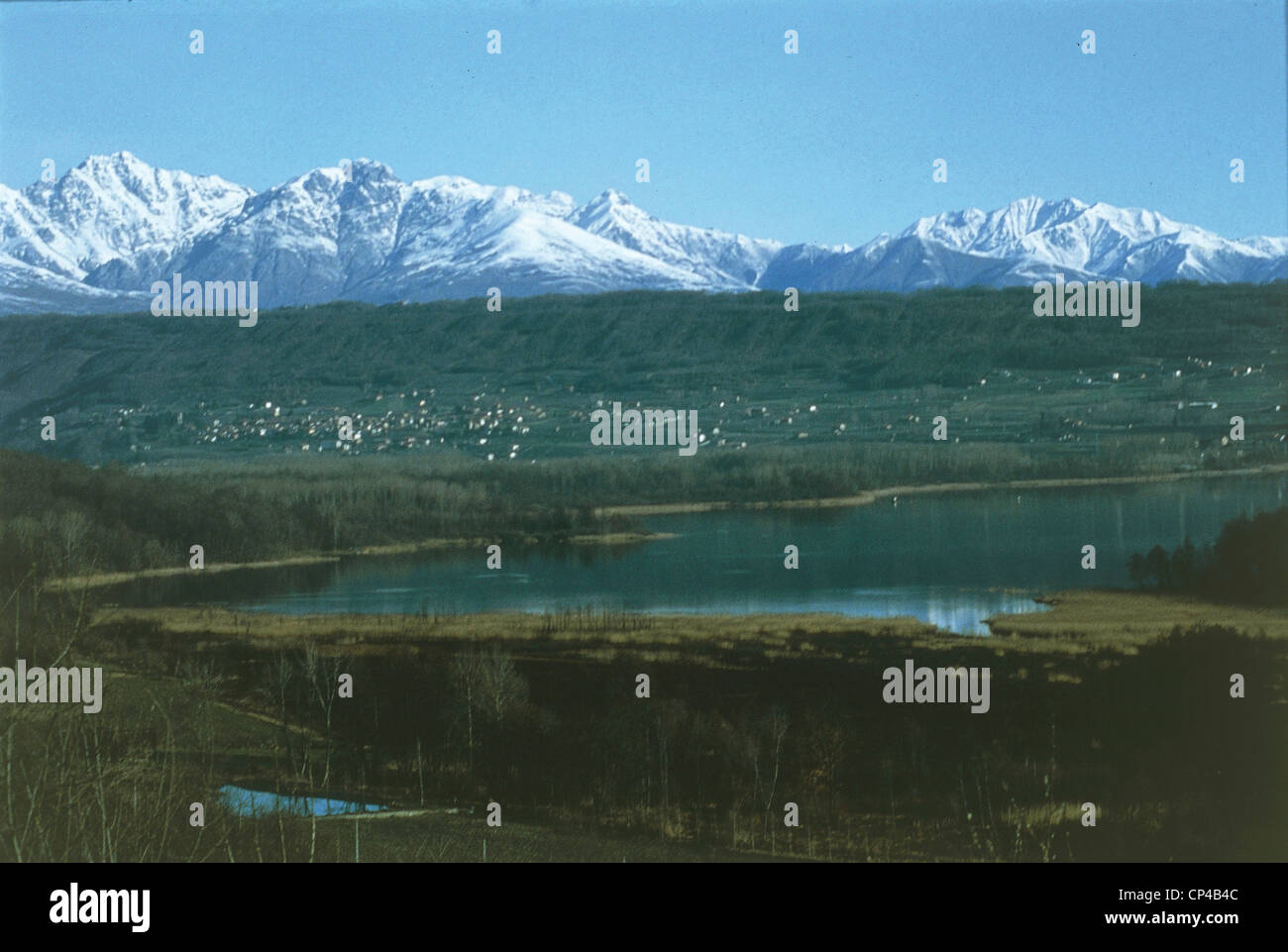 Piedmont - Serra d'Ivrea (Turin). Lake Viveash Stock Photo - Alamy