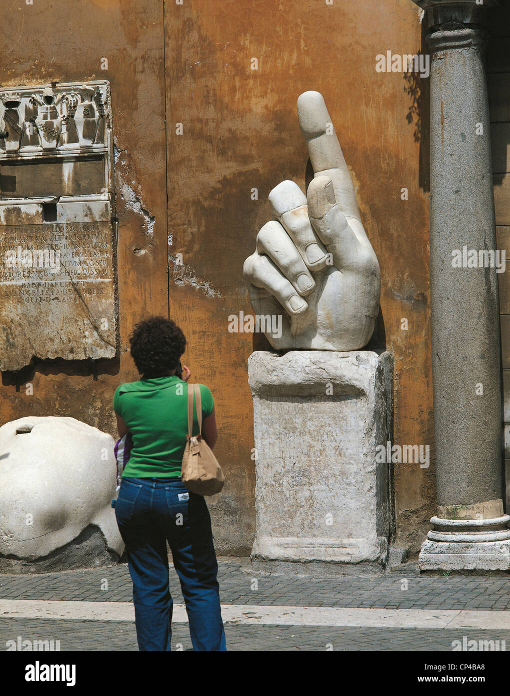 Hand of colossal statue rome hi-res stock photography and images - Alamy