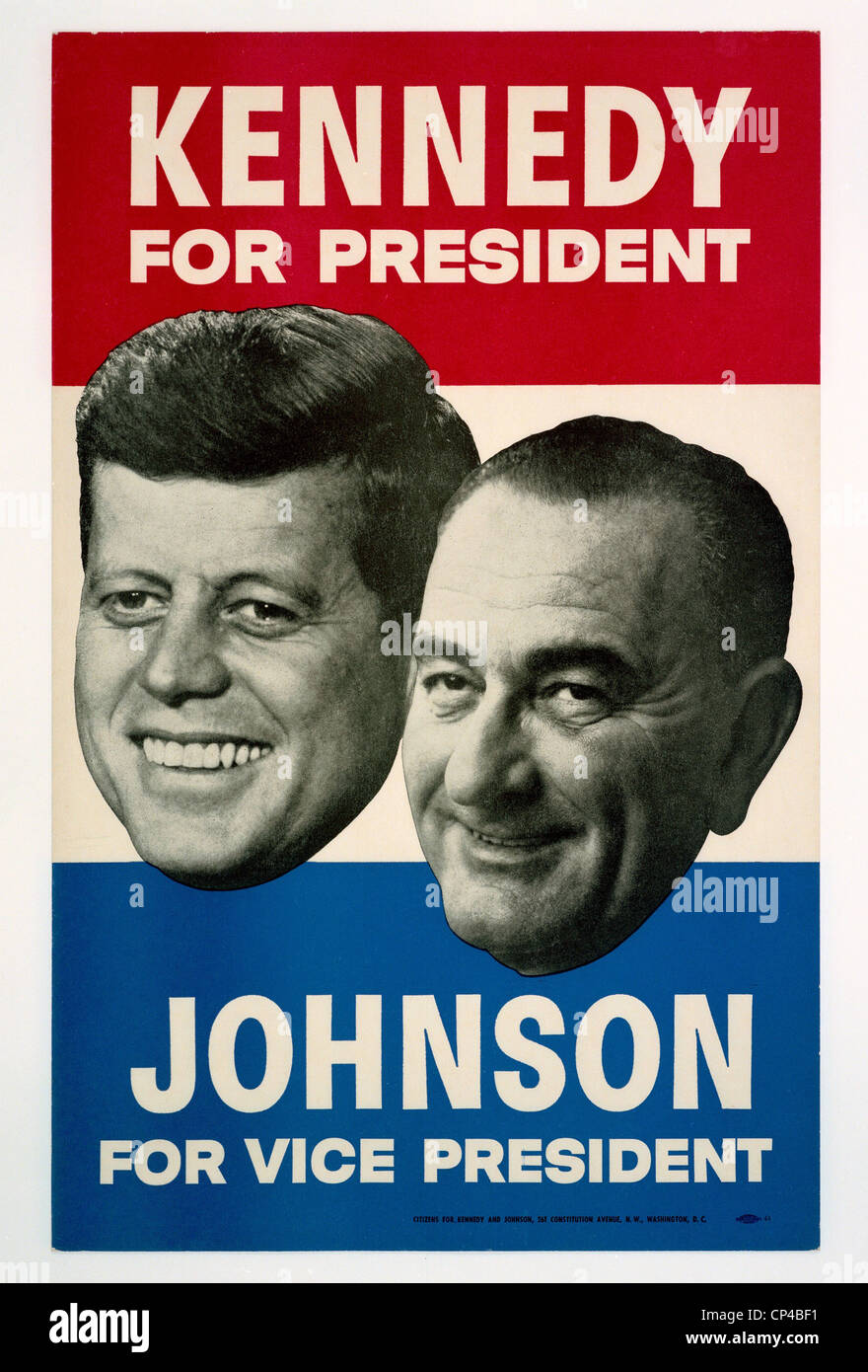 Kennedy johnson poster hi-res stock photography and images - Alamy