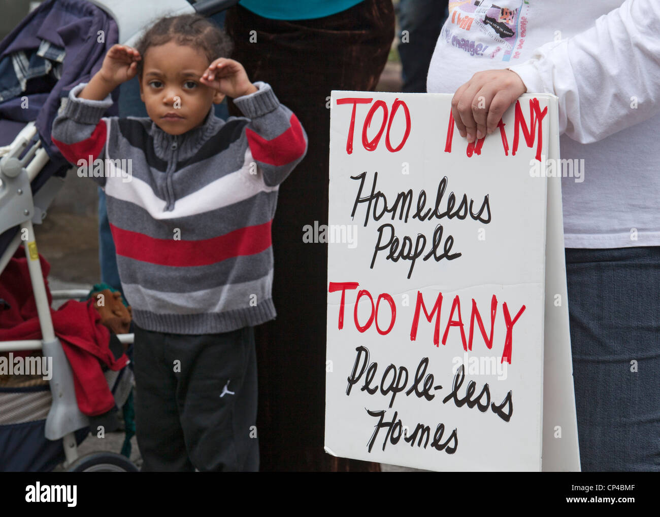 Homelessness protest child hi-res stock photography and images - Alamy