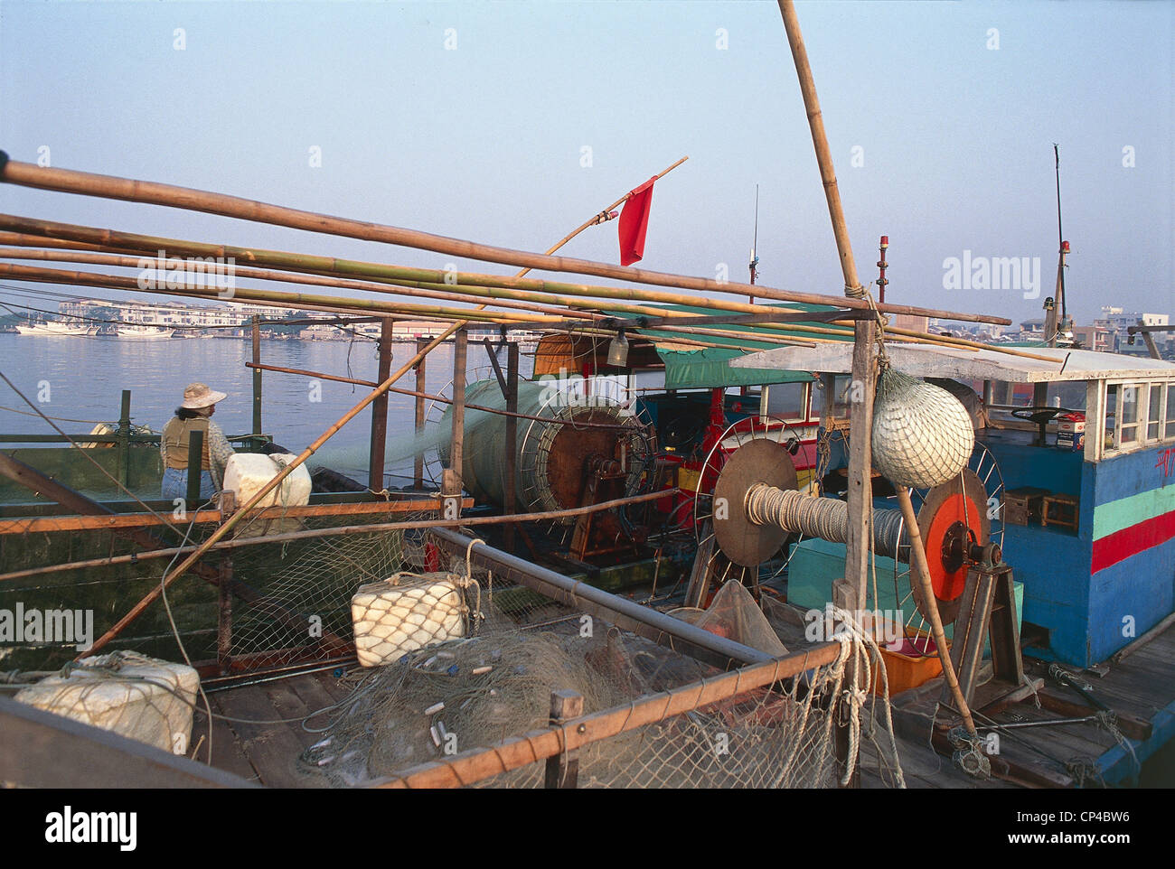 Taiwan - Tainan. Port of Anping, vessels Stock Photo - Alamy