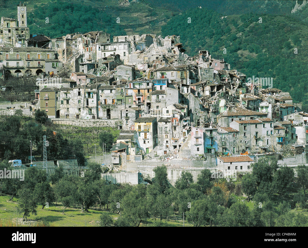 Calabritto Campania (AV) EARTHQUAKE OF 23 November 1980 Stock Photo - Alamy