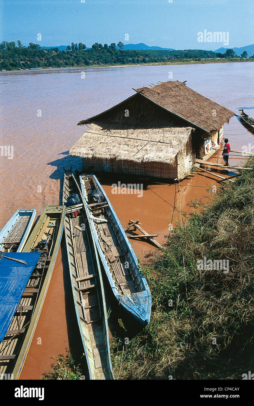 THAILAND Chiang Khong Mekong River Stock Photo - Alamy