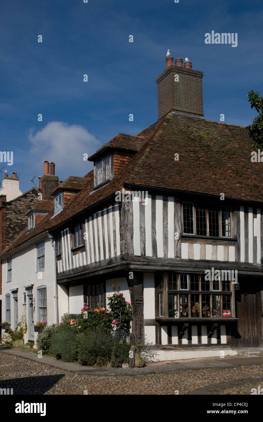 United Kingdom England East Sussex Rye. Traditional-style buildings in ...