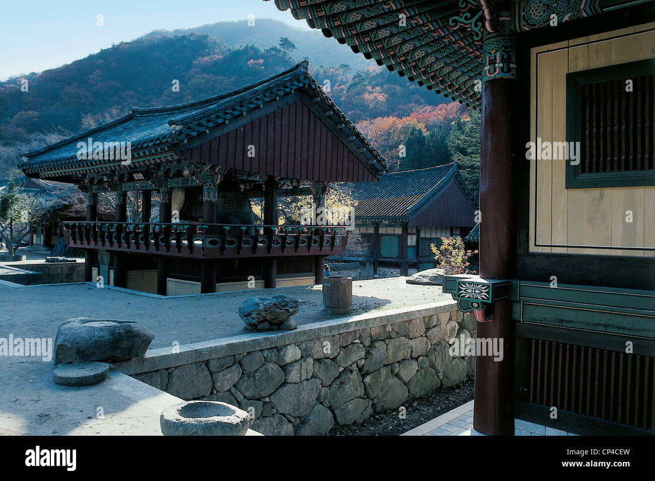 South Korea - Around Gwangju. The Temple of Songgwangsa, Zen meditation ...