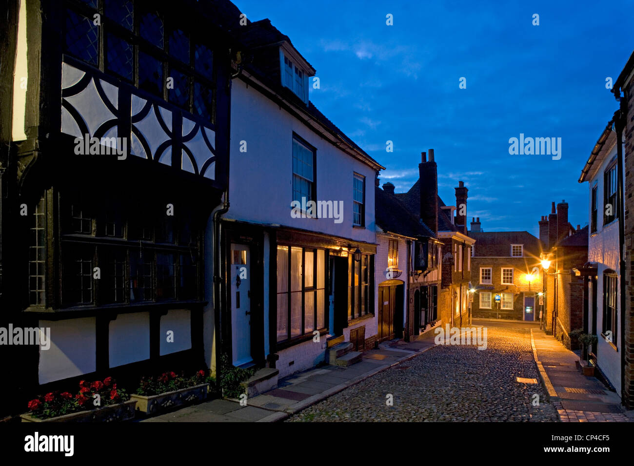 United Kingdom England East Sussex Rye. Traditional-style buildings in ...