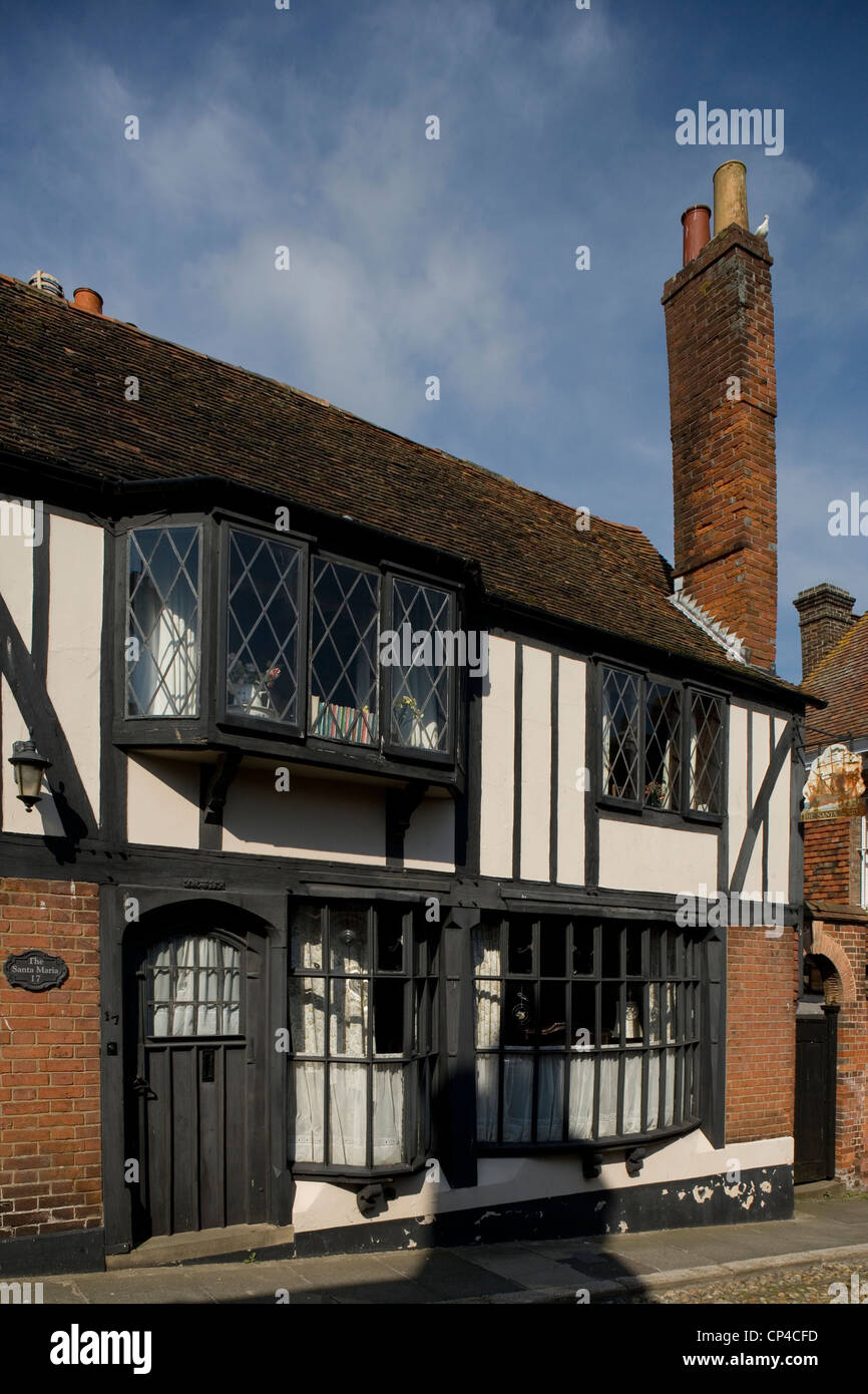 United Kingdom England East Sussex Rye. Traditional-style buildings in ...
