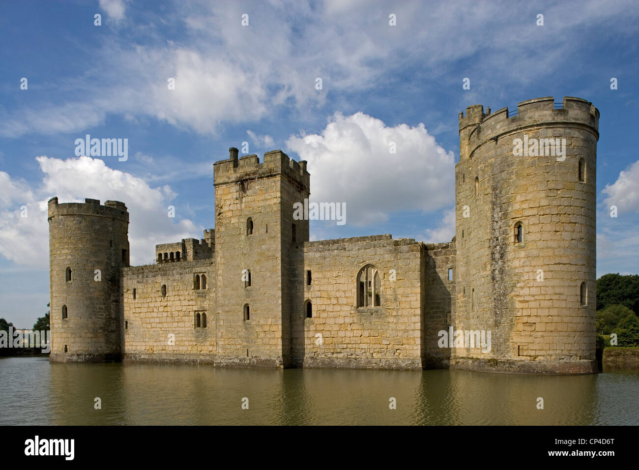 United Kingdom England East Sussex Bodiam. Bodiam Castle, built in 1385 ...