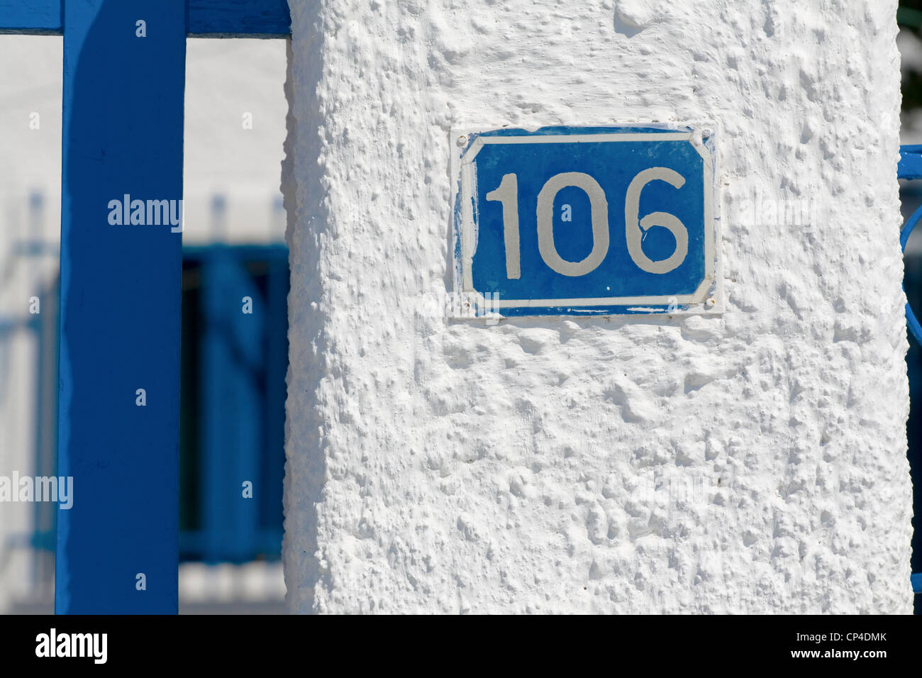 House number 106 Stock Photo - Alamy