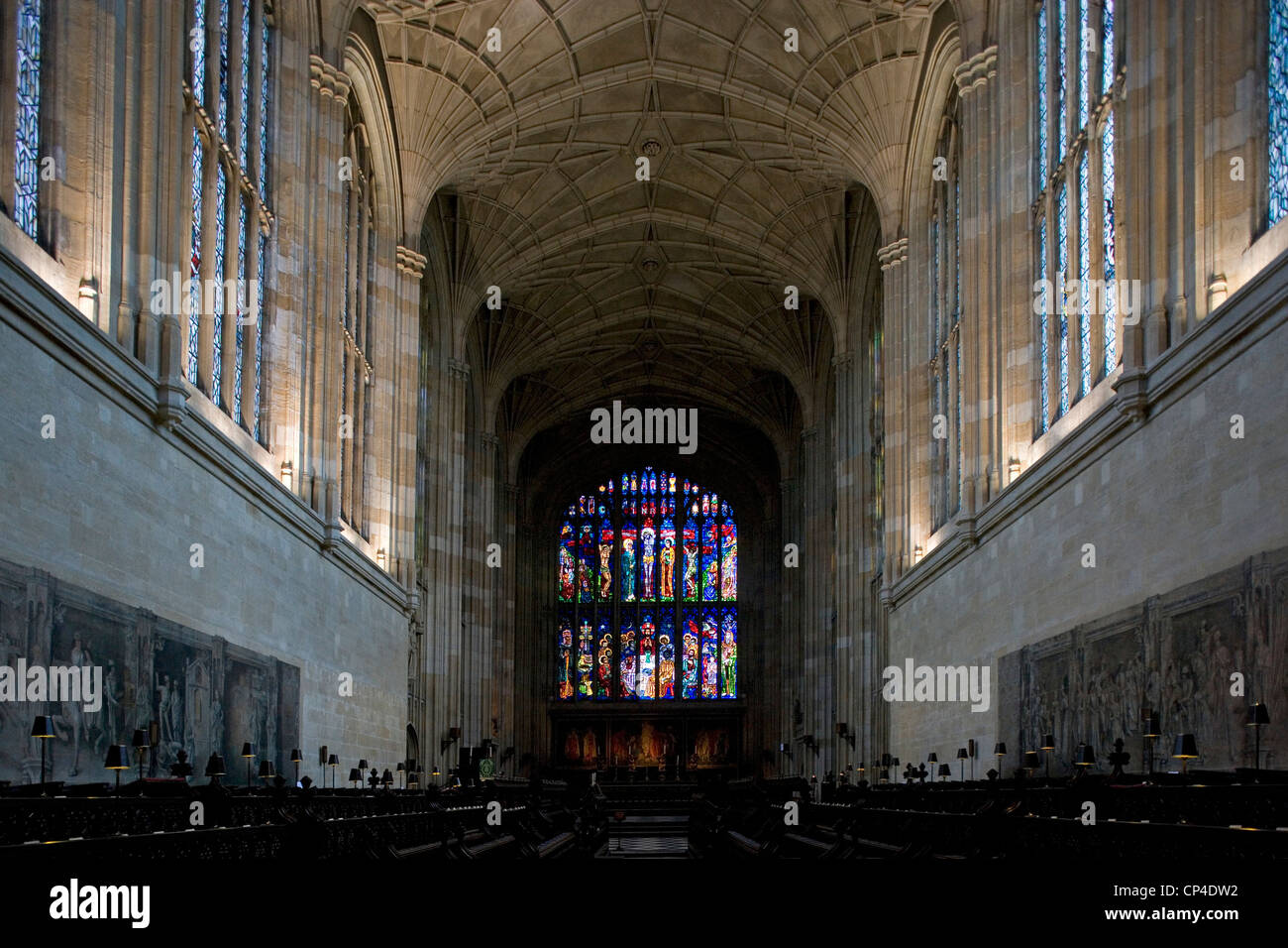 United Kingdom England Berkshire Eton. Inside chapel, Eton College, in ...