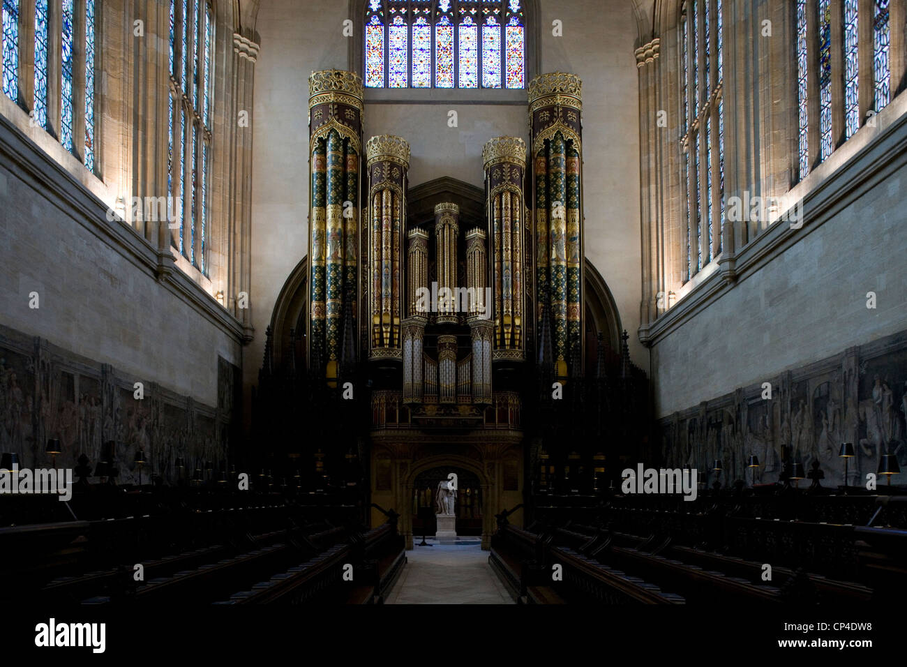 United Kingdom England Berkshire Eton. Inside chapel, Eton College, in ...