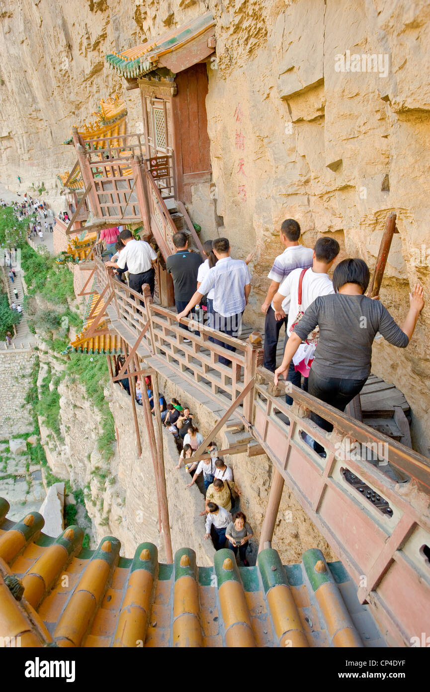Hanging monastery china aerial hi-res stock photography and images - Alamy