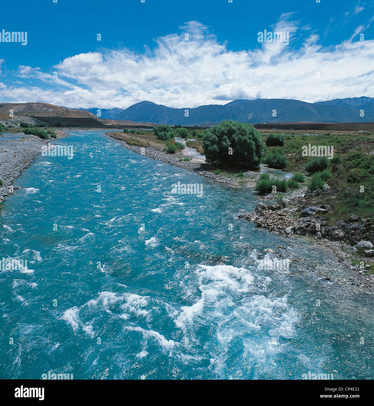 NEW ZEALAND RIVER Ohau Stock Photo - Alamy