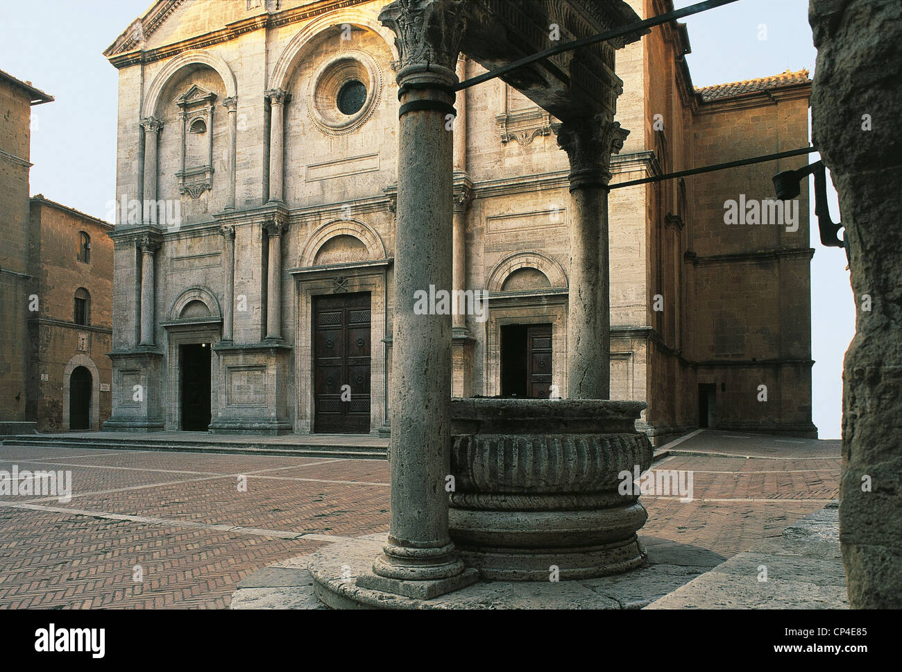 Tuscany Pienza The Cathedral Stock Photo - Alamy