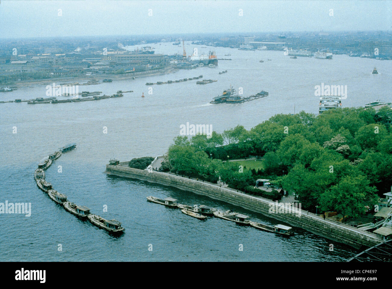 China - Shanghai - Blue River Stock Photo - Alamy