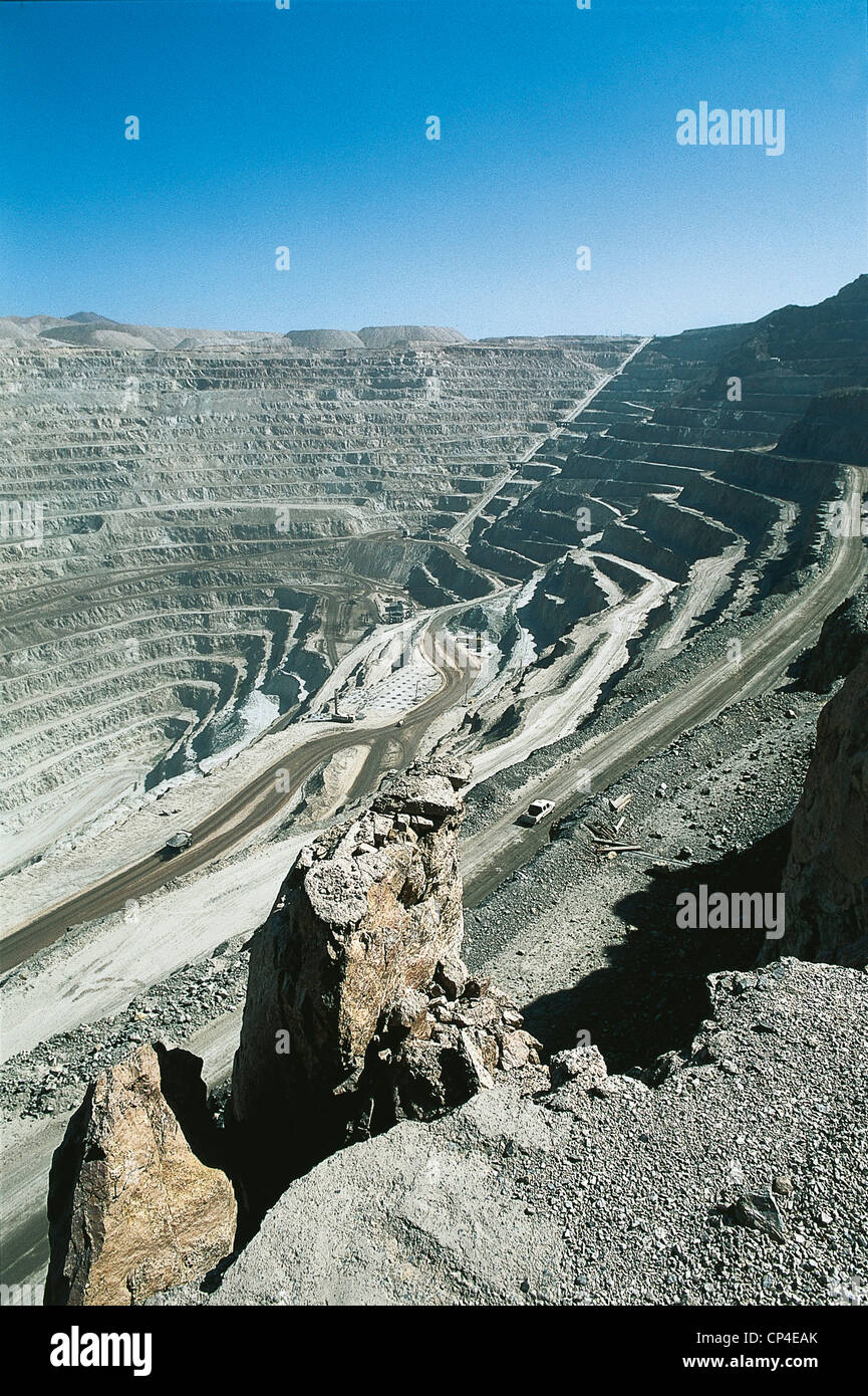 Chuoicamata Chile Copper Mine Open Air Stock Photo - Alamy