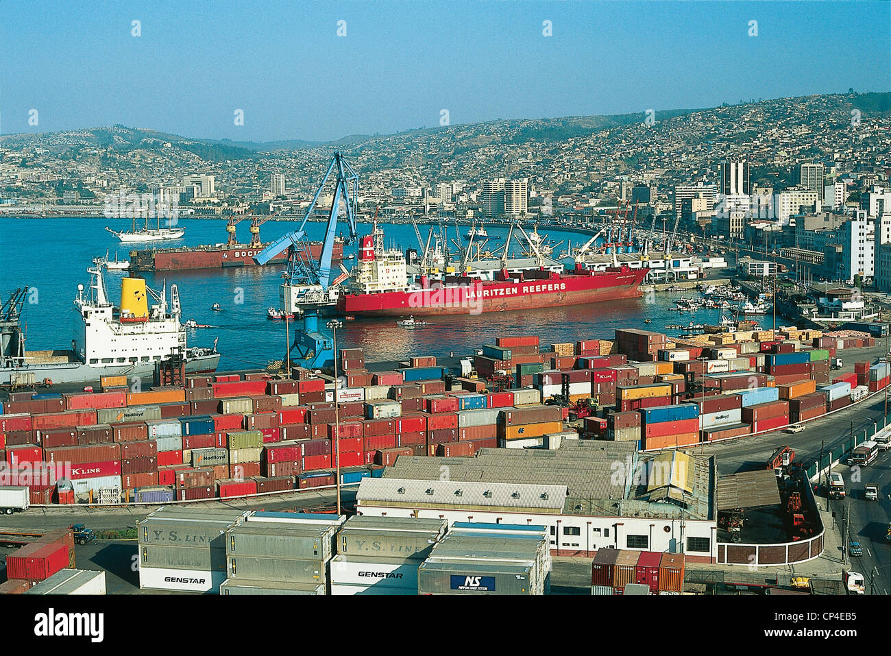 Chile Valparaiso Port Stock Photo - Alamy