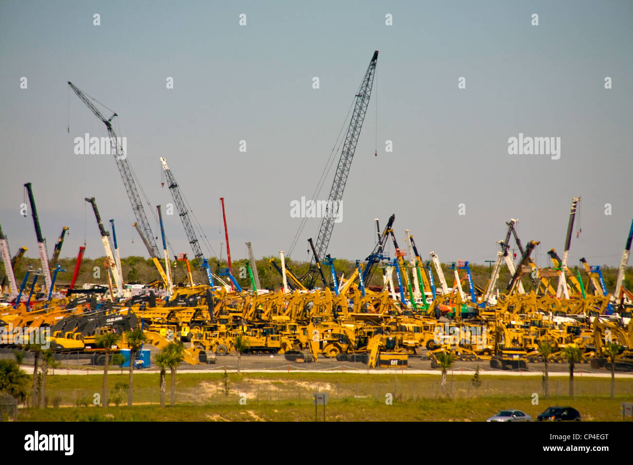 Heavy Duty Construction Equipment site in Davenport;Florida;USA;North ...