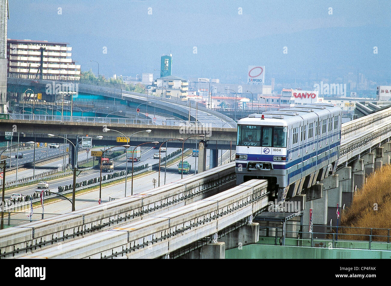 Japan Osaka Monorail Train Stock Photo - Alamy