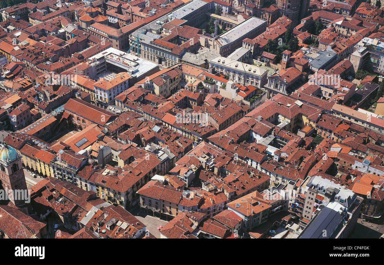 Piemonte. Novara. Aerial view Stock Photo - Alamy